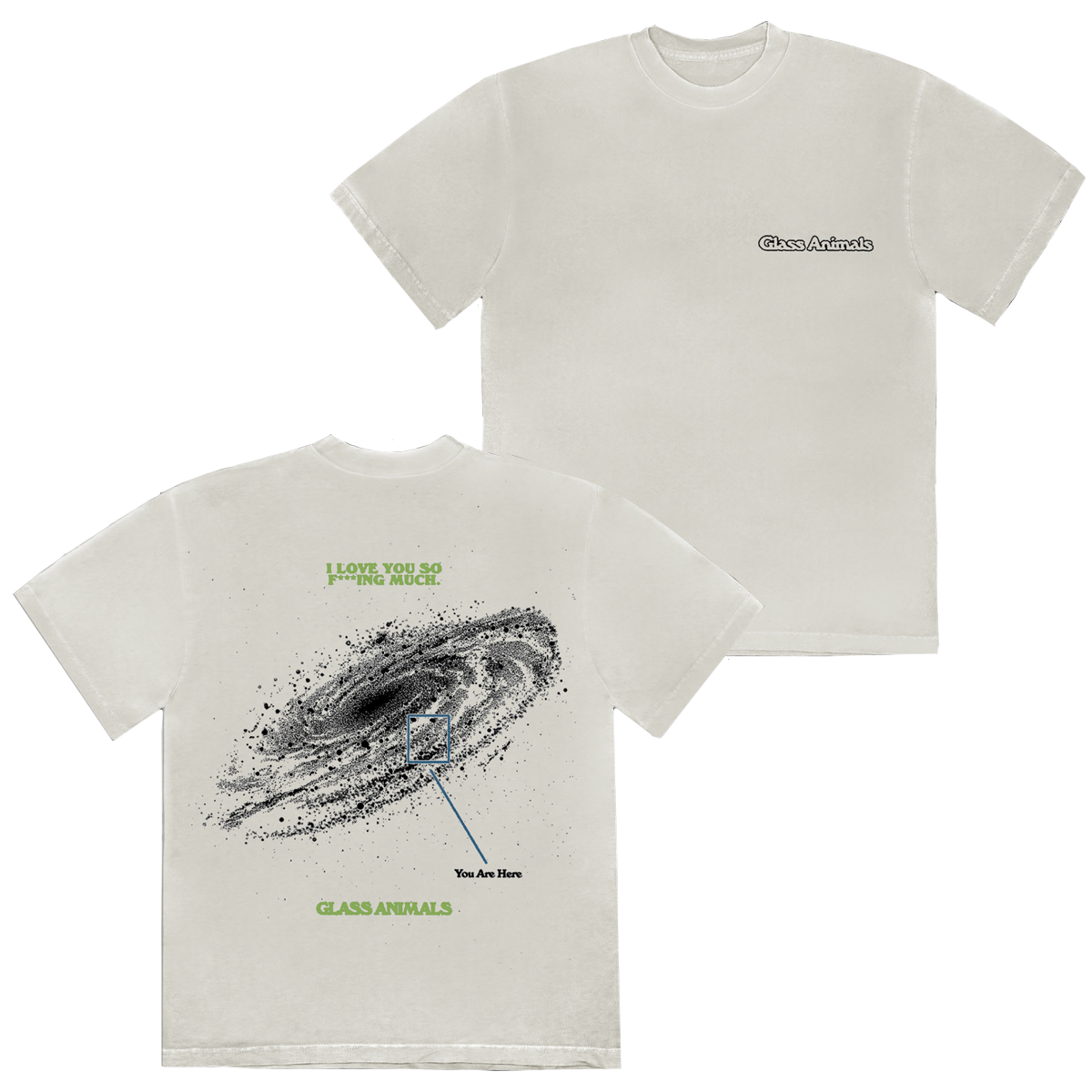 You Are Here T-Shirt in Natural - Glass Animals Official Store